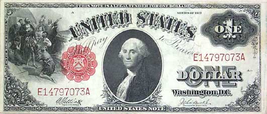 United States Currency - 1917 "George Washington" Legal Tender Note