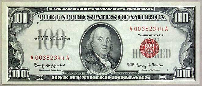 United States Currency - $100 United States Note